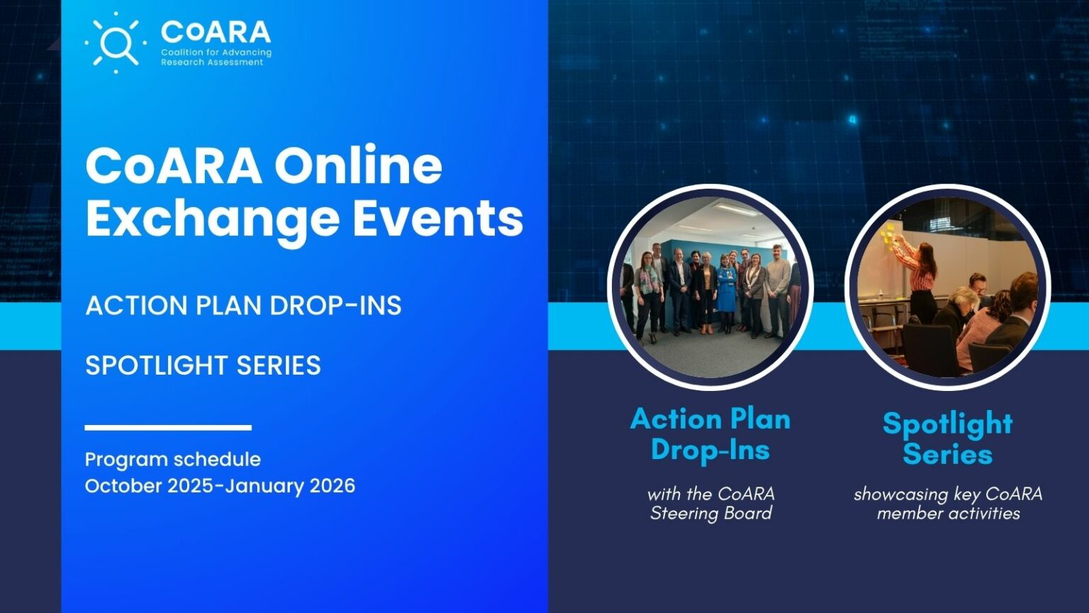 CoARA Online Exchange Events: Program Schedule – CoARA